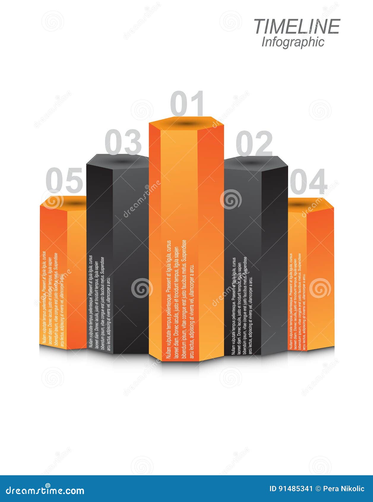 Time Line Info-graphic Design. Stock Vector - Illustration of month ...