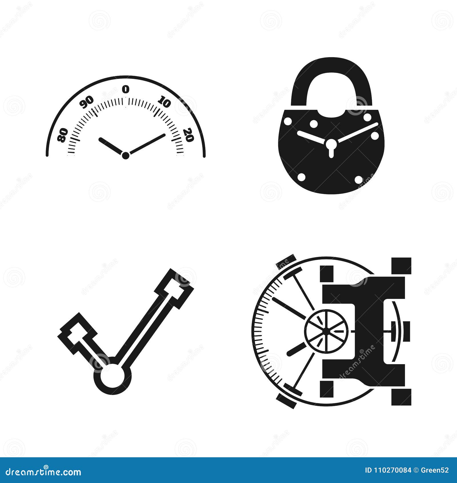 Locked Up Time stock vector. Illustration of fields - 110270084