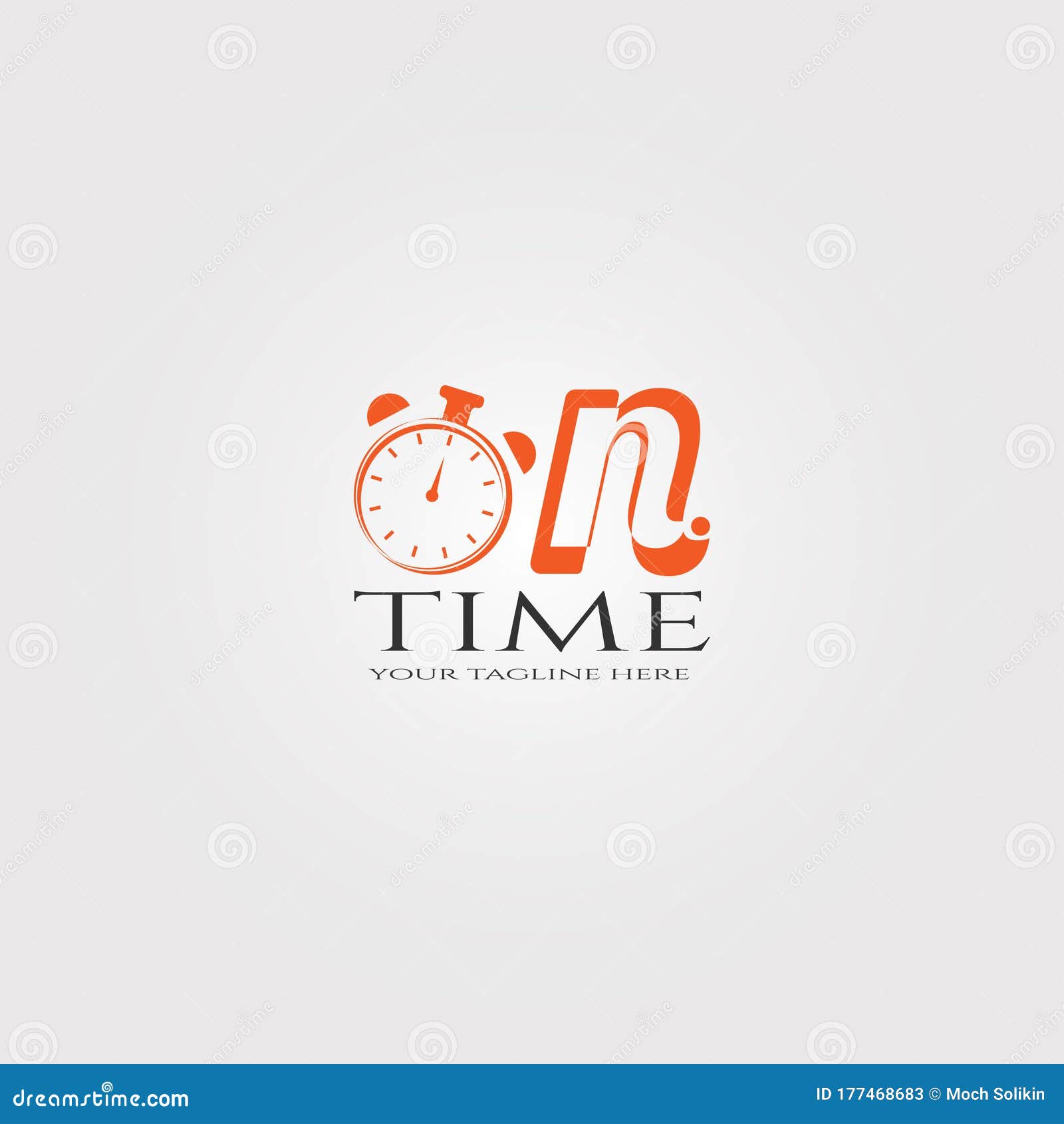 On Time Logo Template, Vector Logo for Business Corporate, Clock Icon ...