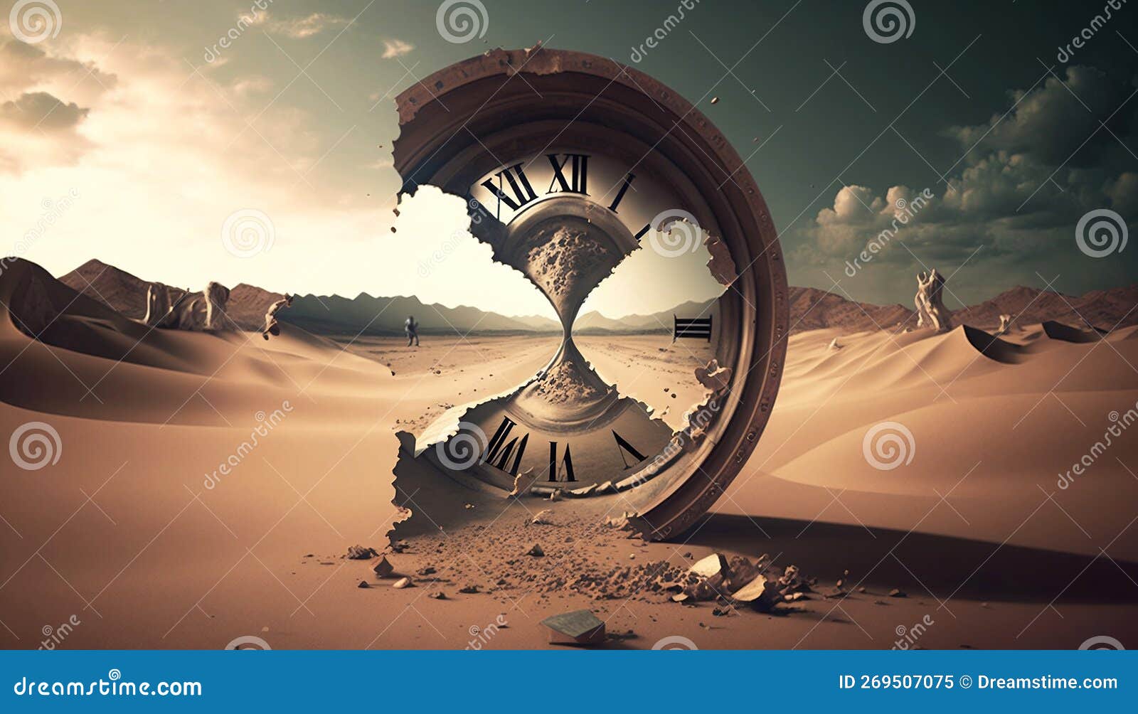 Time loop, concept stock illustration. Illustration of symmetry - 269507075