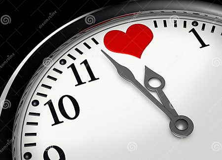 Time for love stock illustration. Illustration of symbol - 18373323