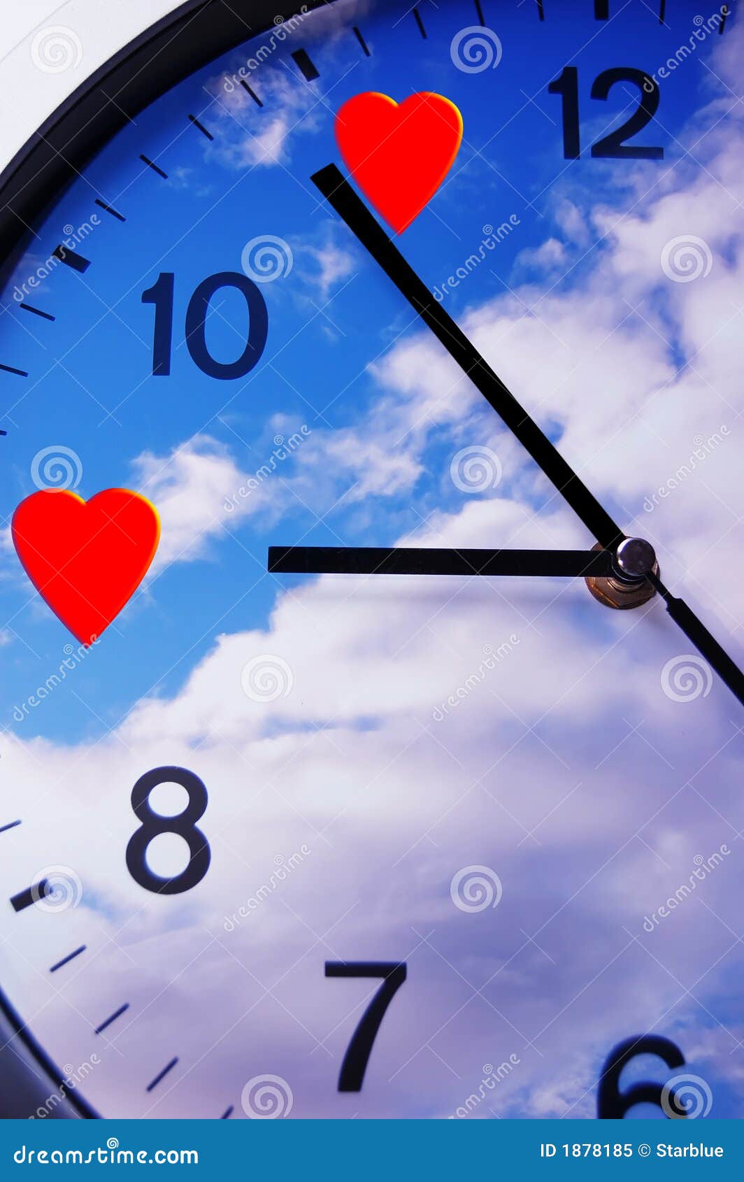 Time for love stock image. Image of dreamy, present, clock - 1878185