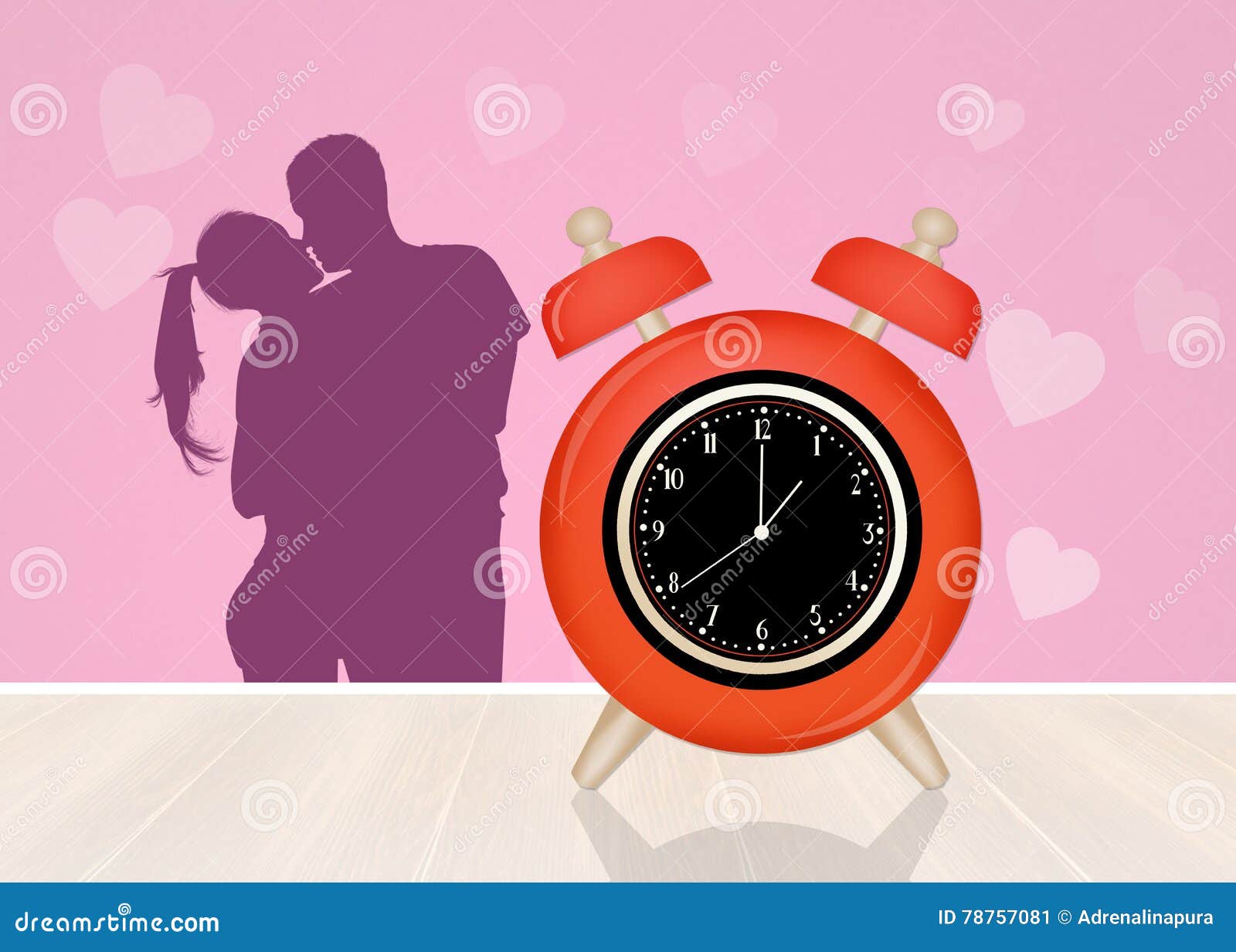 Time of love stock illustration. Illustration of vintage - 78757081