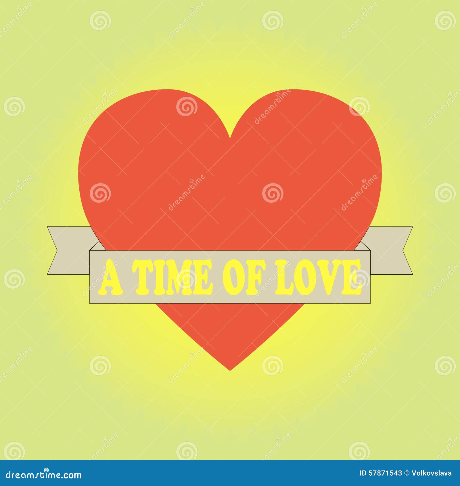 A time of love. stock vector. Illustration of design - 57871543