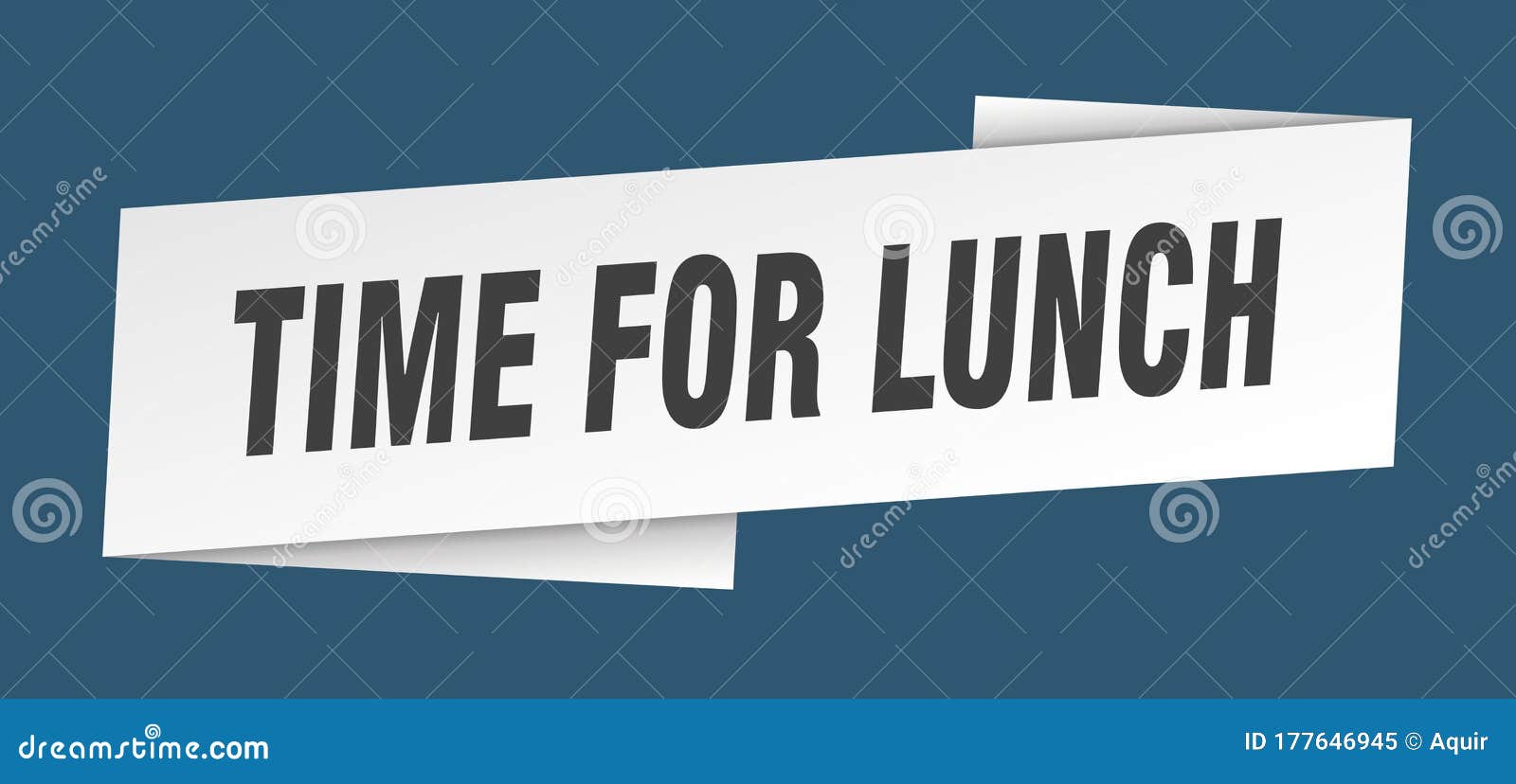 Time for Lunch Banner Template. Time for Lunch Ribbon Label Stock ...