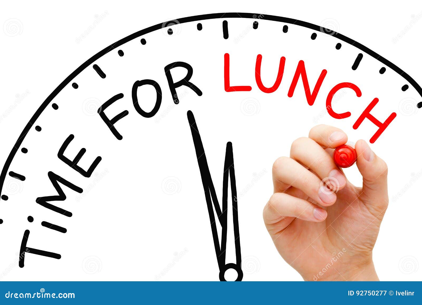 Time for Lunch stock image. Image of handwriting, kitchen - 92750277