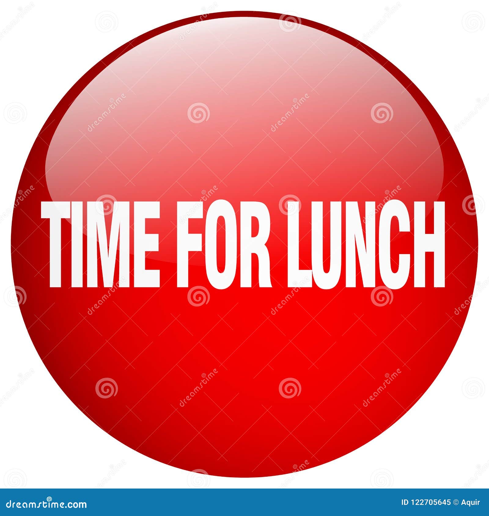 Time for lunch button stock vector. Illustration of modern - 122705645
