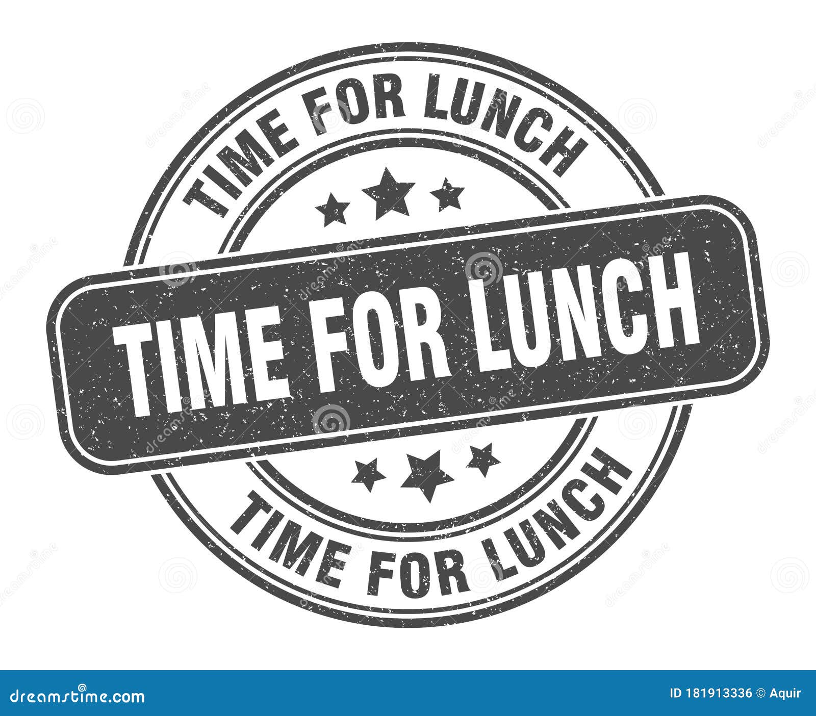 Time for Lunch Stamp. Time for Lunch Round Grunge Sign Stock Vector ...