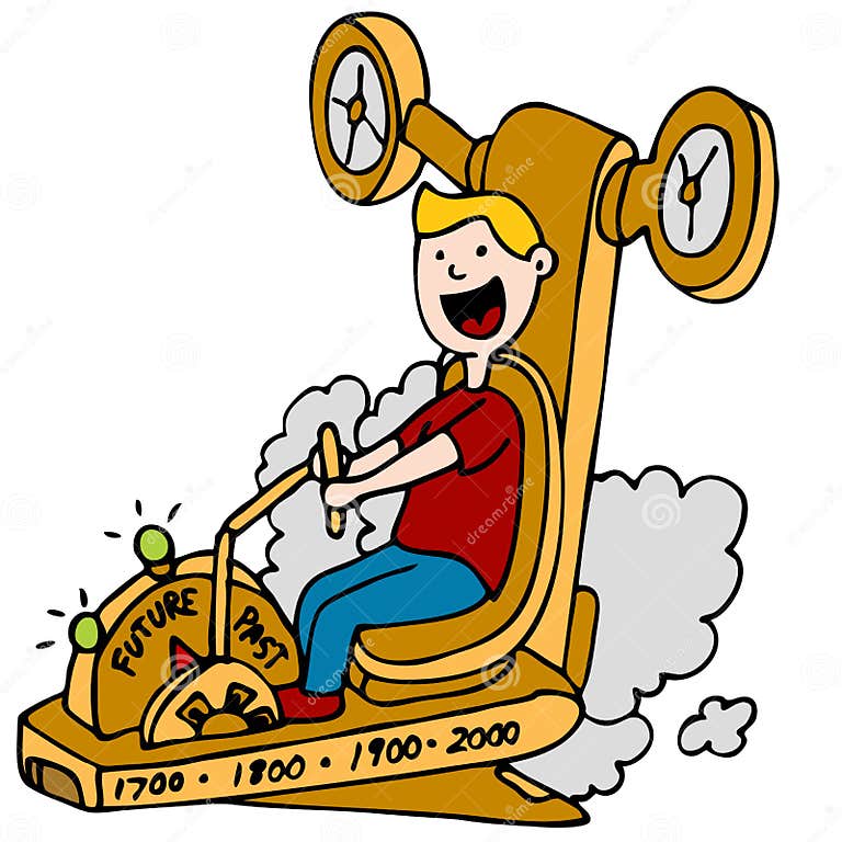 Time Machine stock vector. Illustration of clip, vector - 22132914