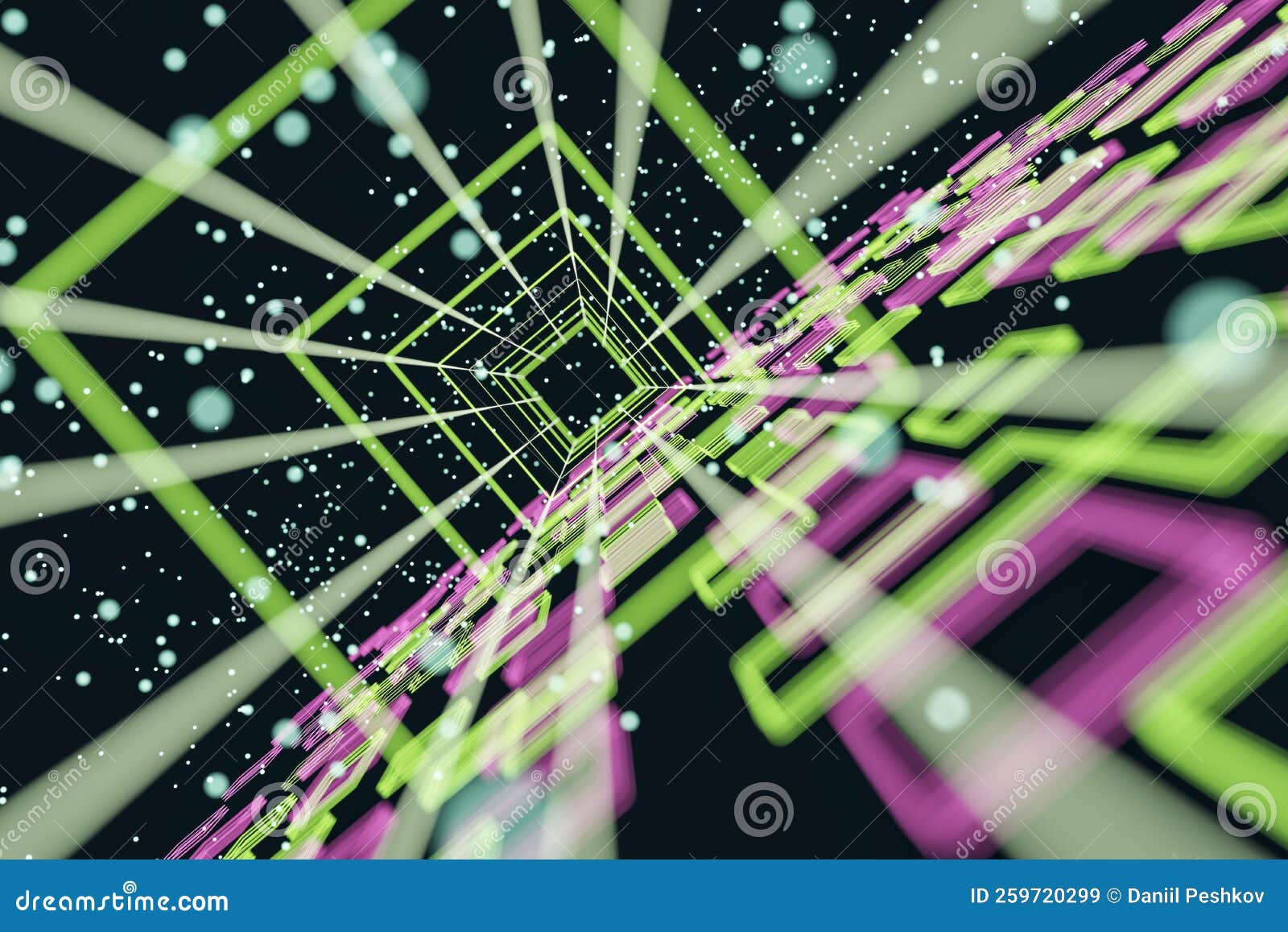 Time Machine Concept with Abstract Background with Tunnel Effect of ...