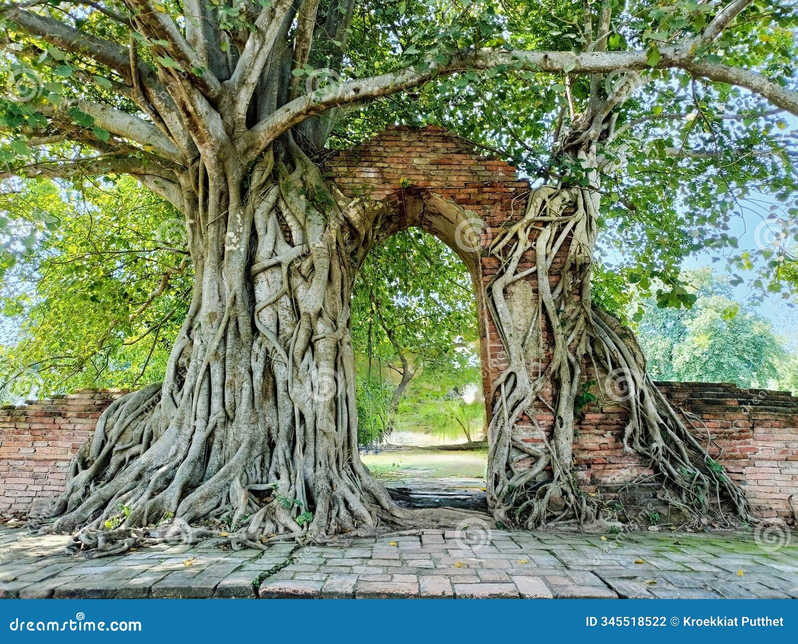 Time Machine of Door in Ayutthaya Stock Photo - Image of ayutthaya ...