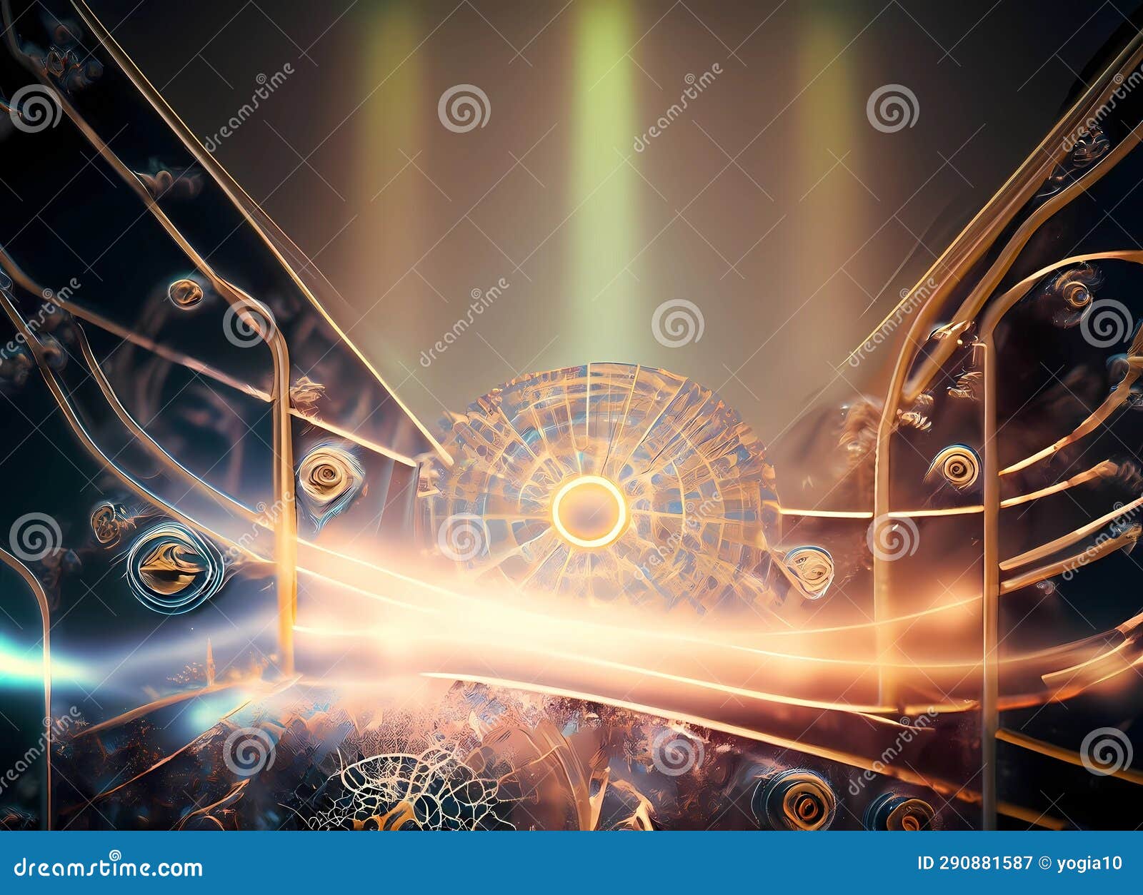 A Time Machine in the Future with the Most Advanced it Technology Stock ...