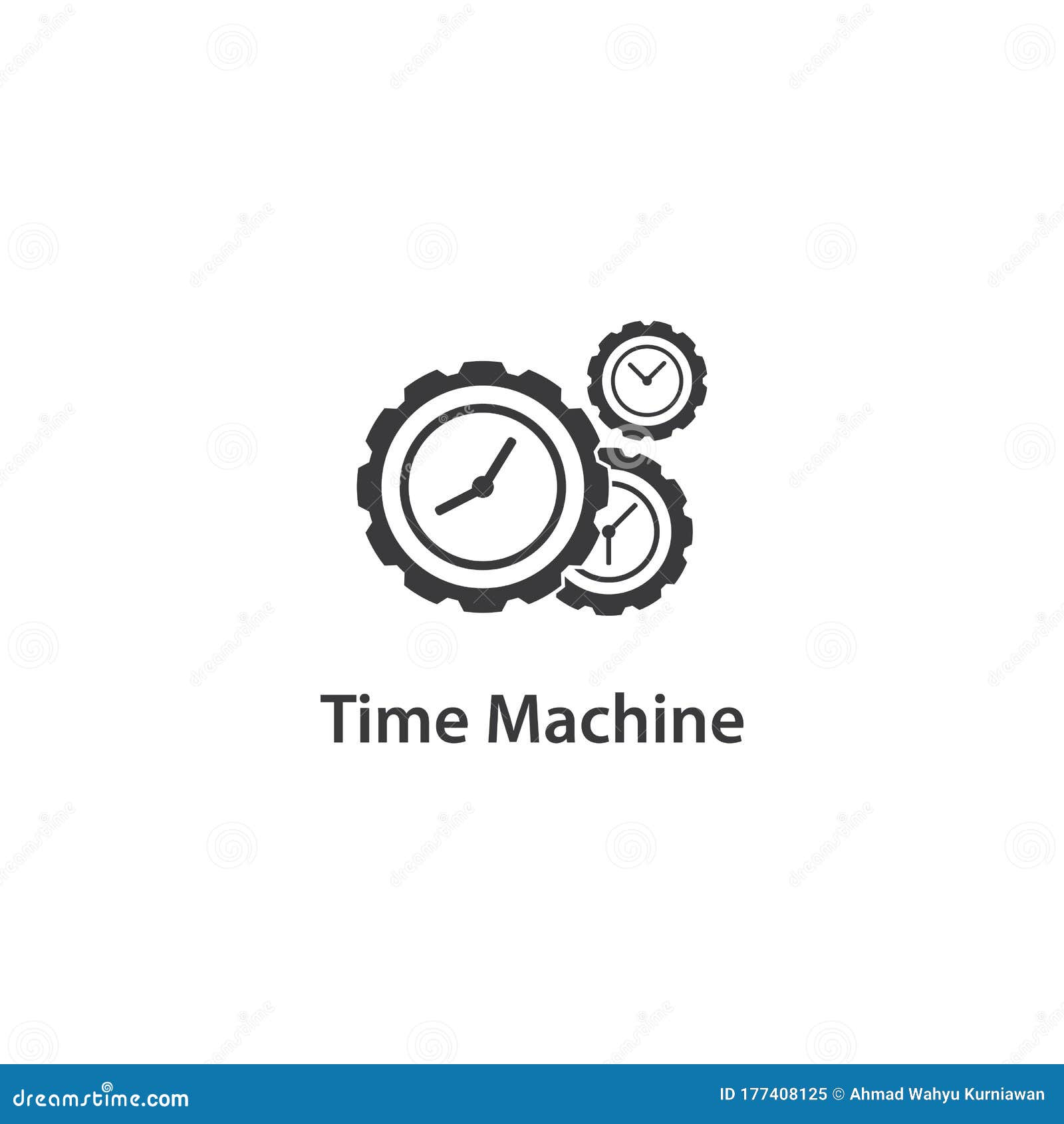 Time machine icon stock vector. Illustration of factory - 177408125