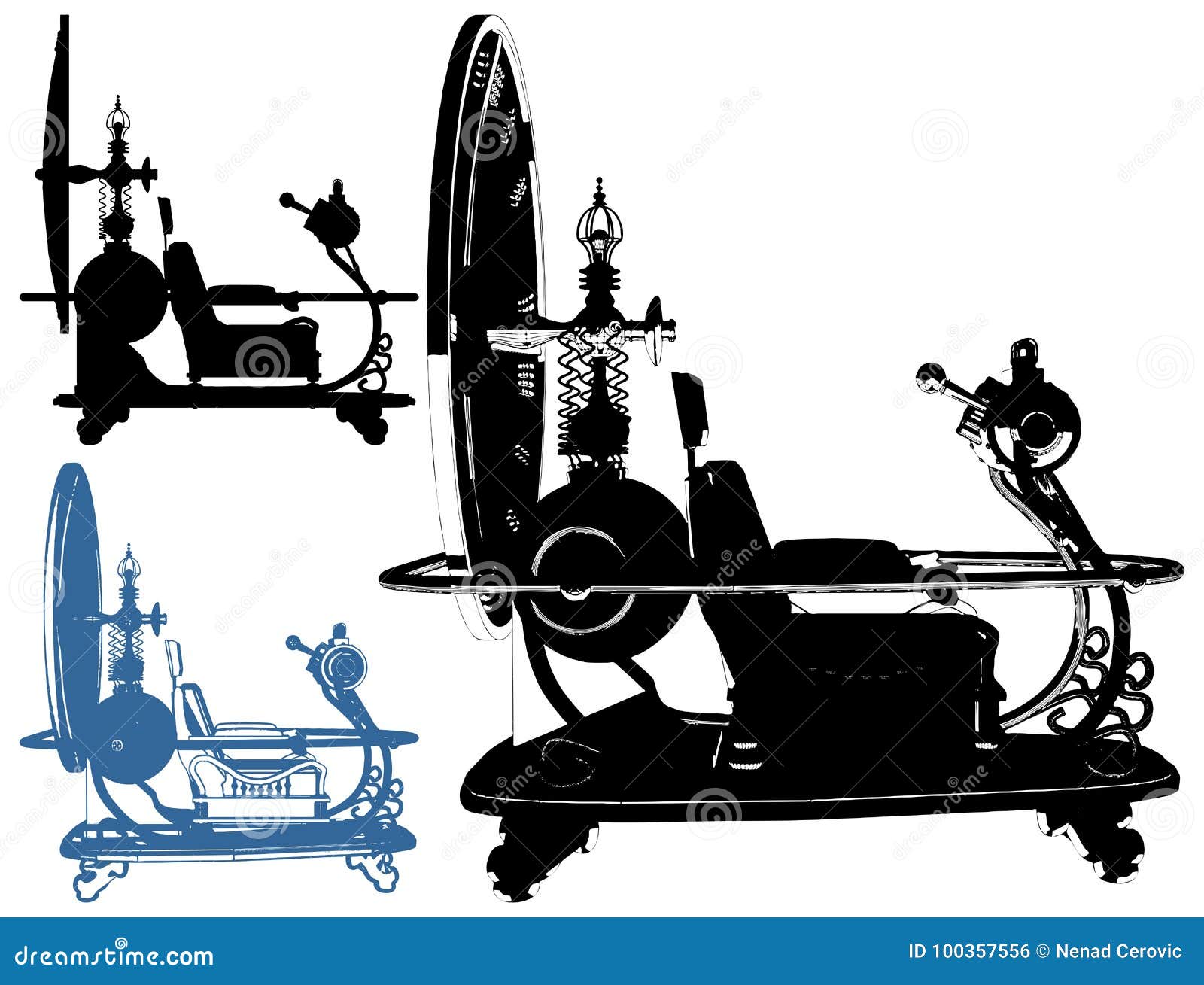 Time Machine Illustration Vector Stock Vector - Illustration of ...