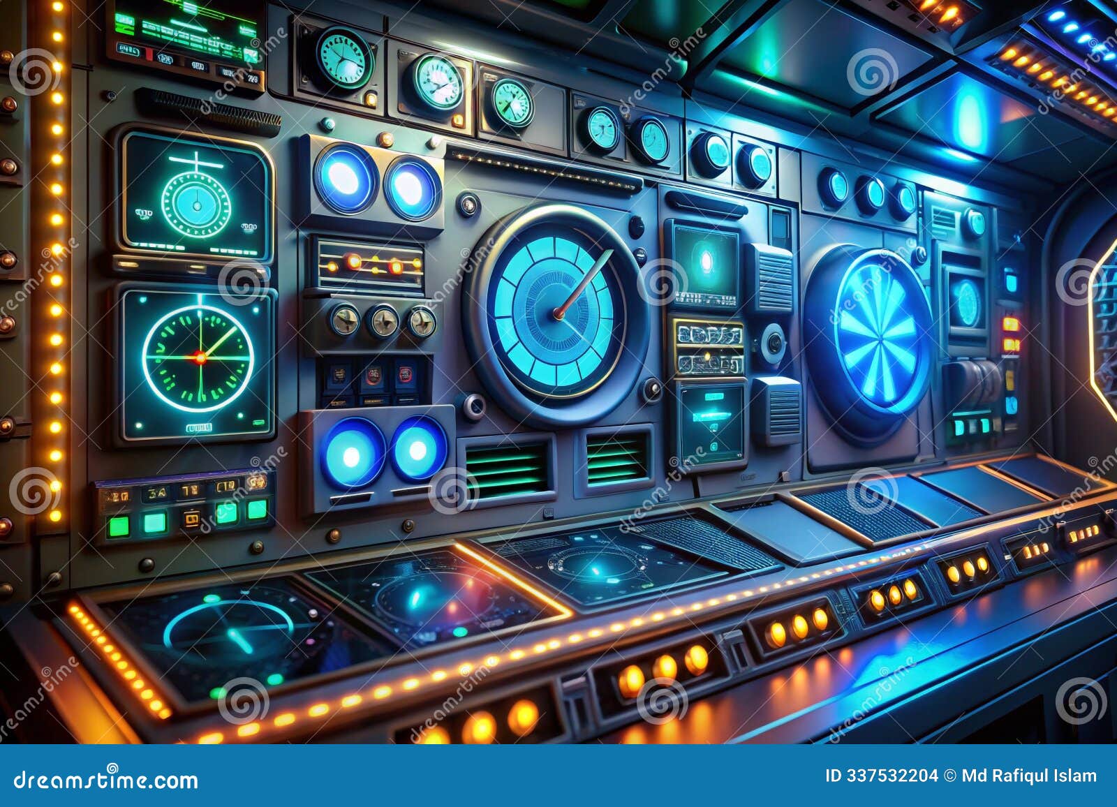 Time Machine Interface a Design. Generative AI Stock Photo - Image of ...