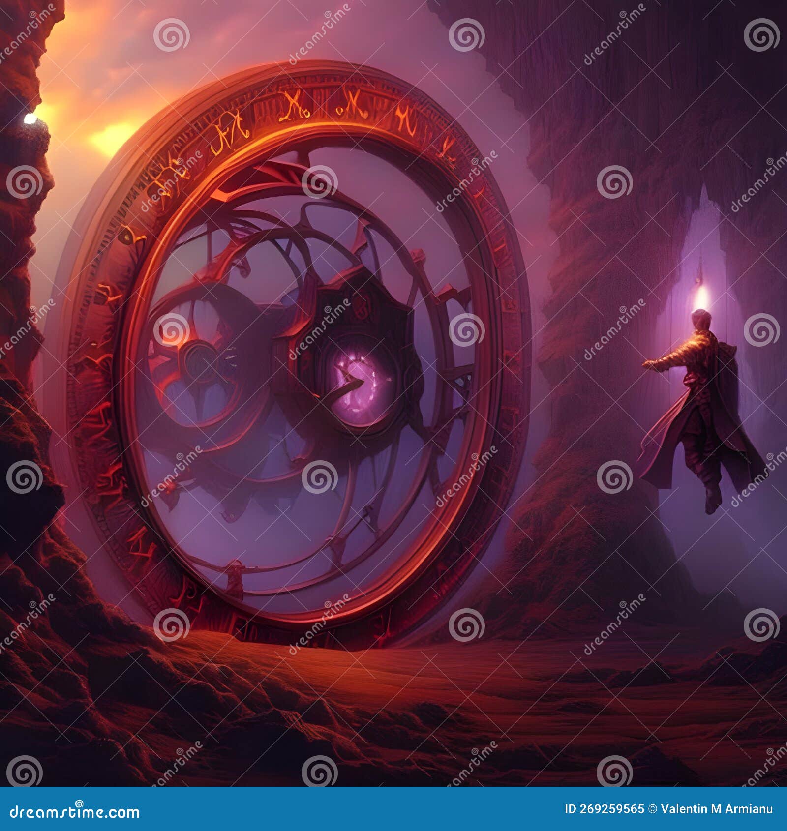 Time Machine stock illustration. Illustration of roman - 269259565