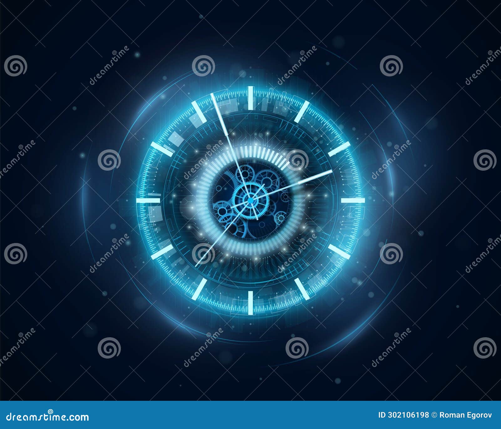 Tech Countdown Timer Vector Illustration | CartoonDealer.com #90899604