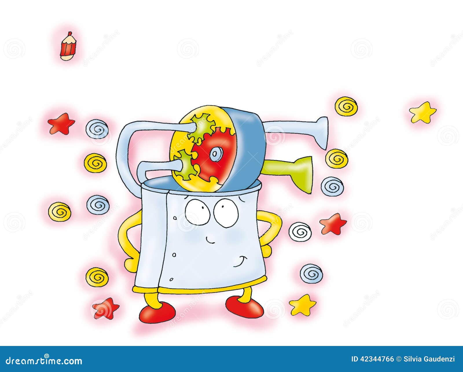 Time machine. stock illustration. Illustration of family - 42344766