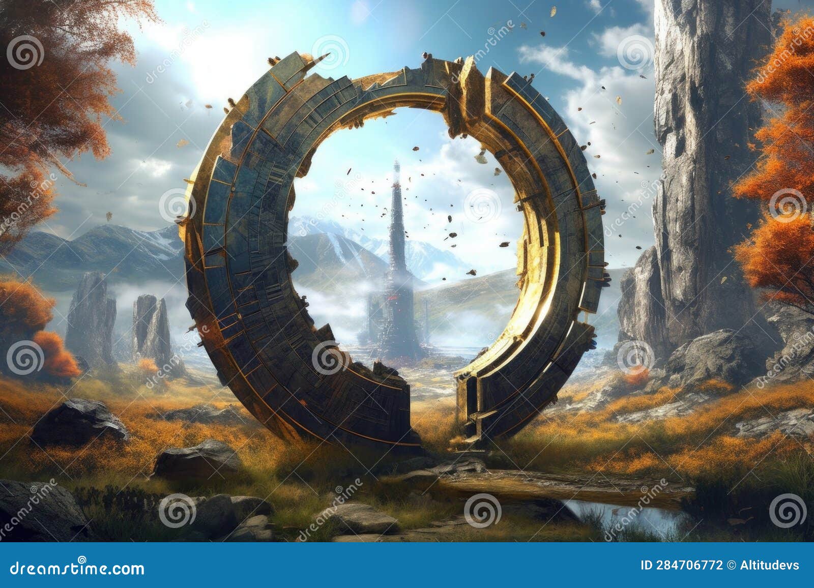 Time Machine Portal Opening To a Parallel Universe Stock Photo - Image ... Time Machine Portal Opening To a Parallel Universe Stock Photo - Image ...