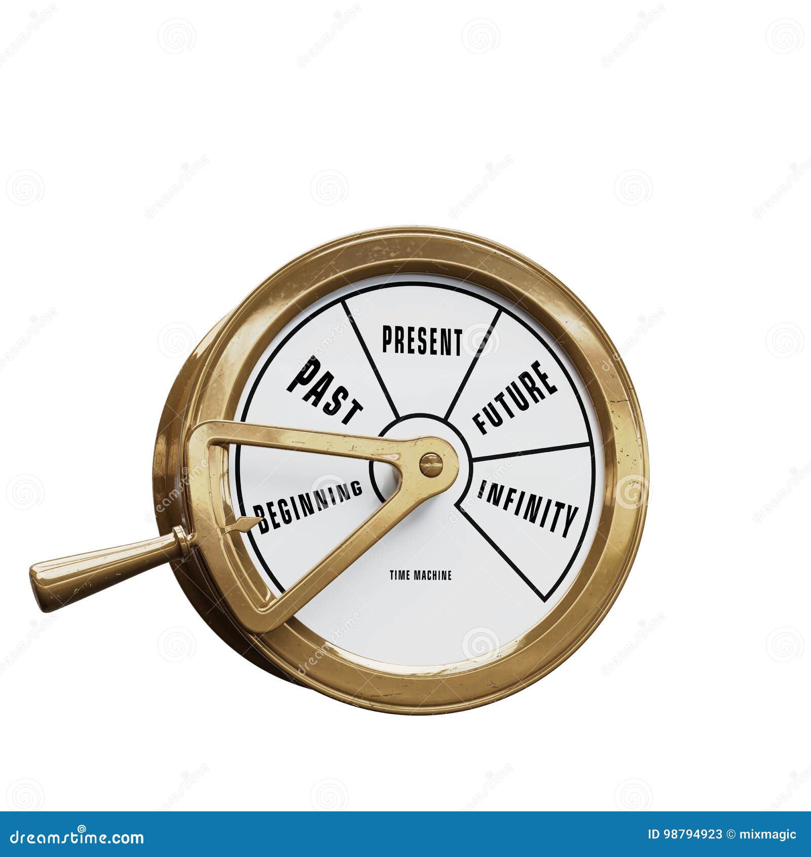 Time Machine Telegraph Going To the Beginning Stock Illustration ...