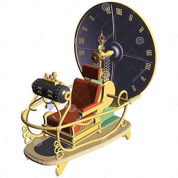 Time Machine Vector. Illustration Isolated on White Background Stock ...