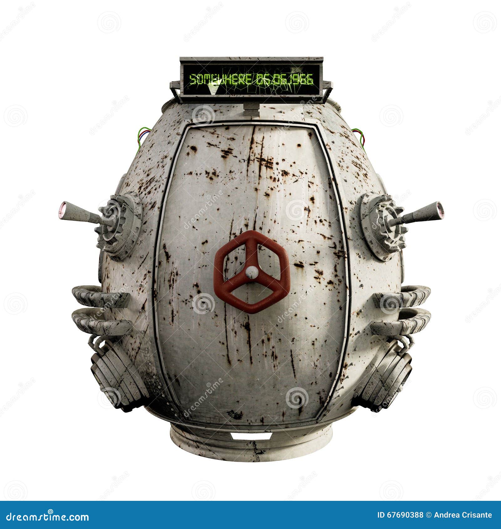 Time machine stock illustration. Illustration of spaceship - 67690388