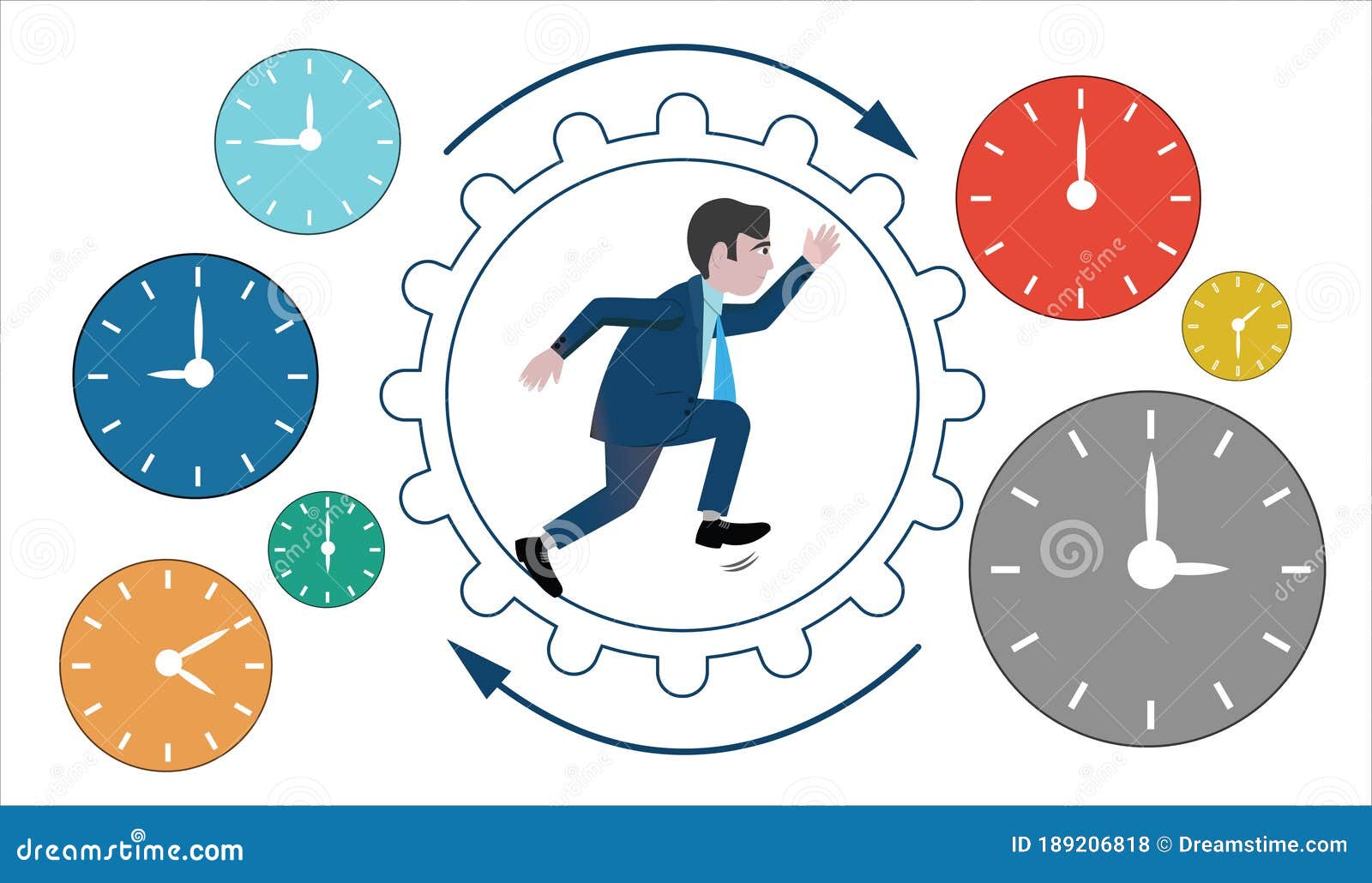 Time Management Importance in Business Stock Vector - Illustration of ...