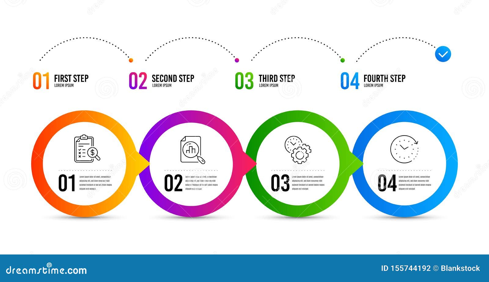 Time Management, Analytics Graph and Accounting Report Icons Set. Time ...
