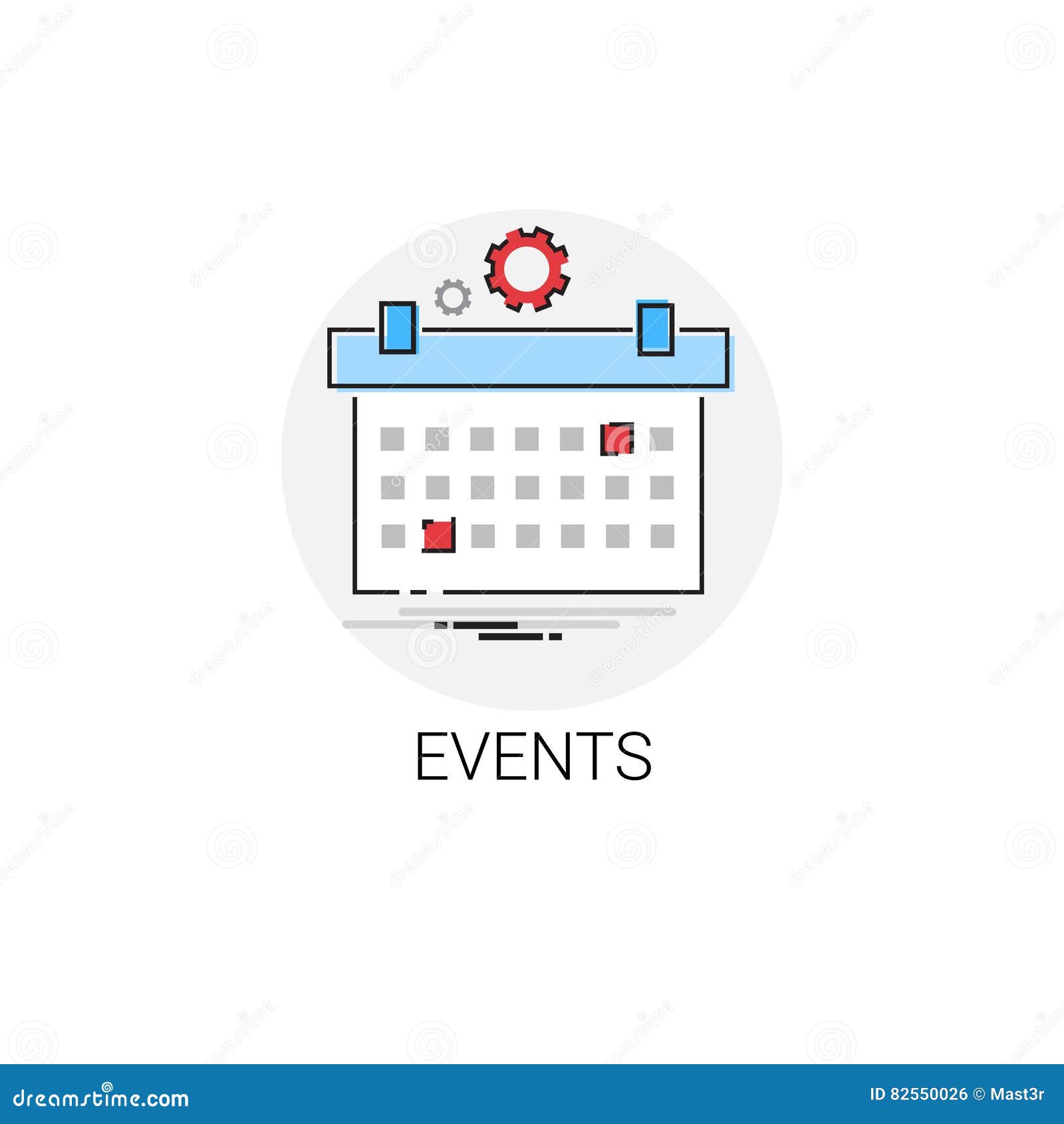 Time Management Business Timing Events Icon Stock Vector - Illustration ...