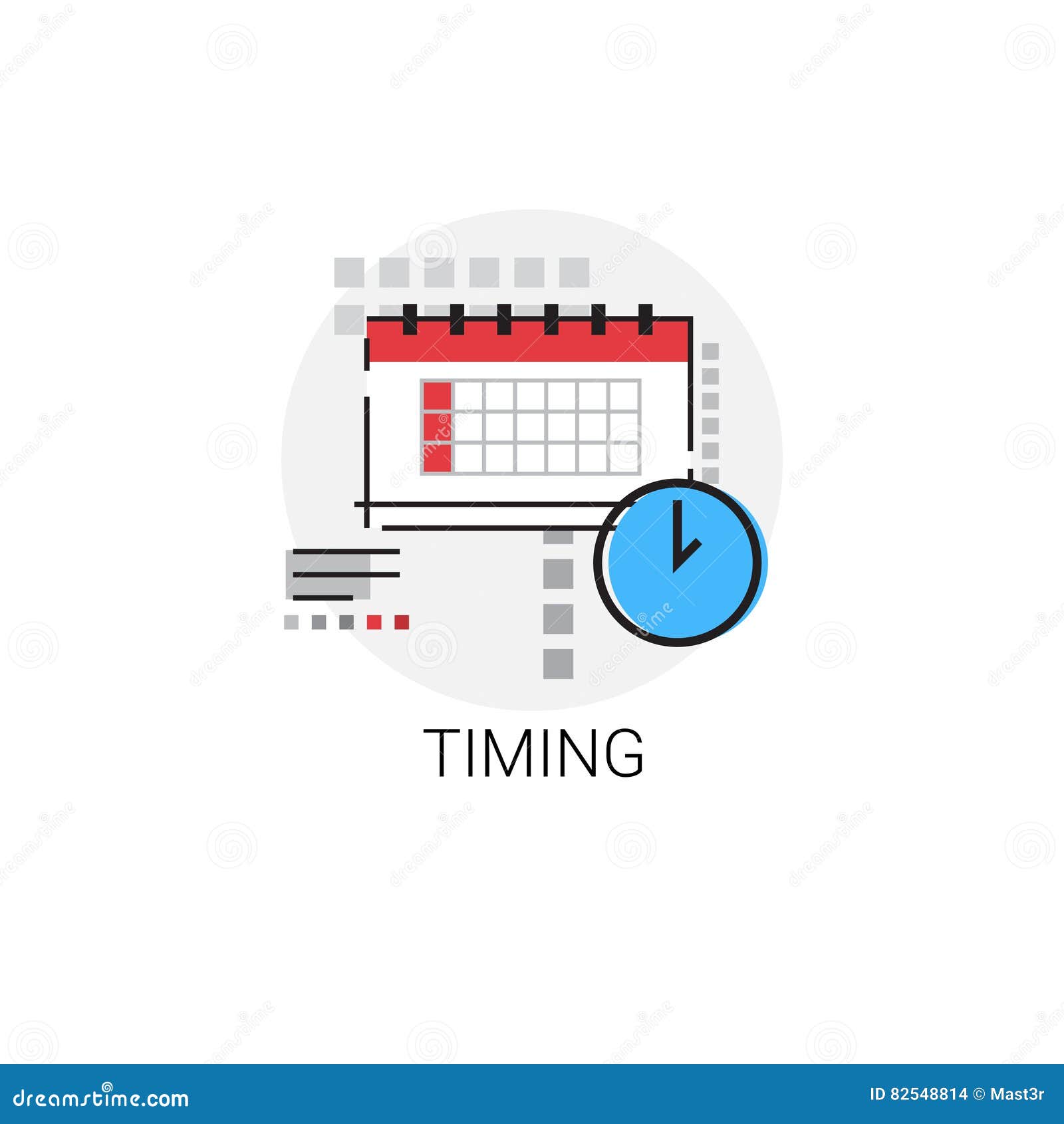Time Management Business Timing Icon Stock Vector - Illustration of ...