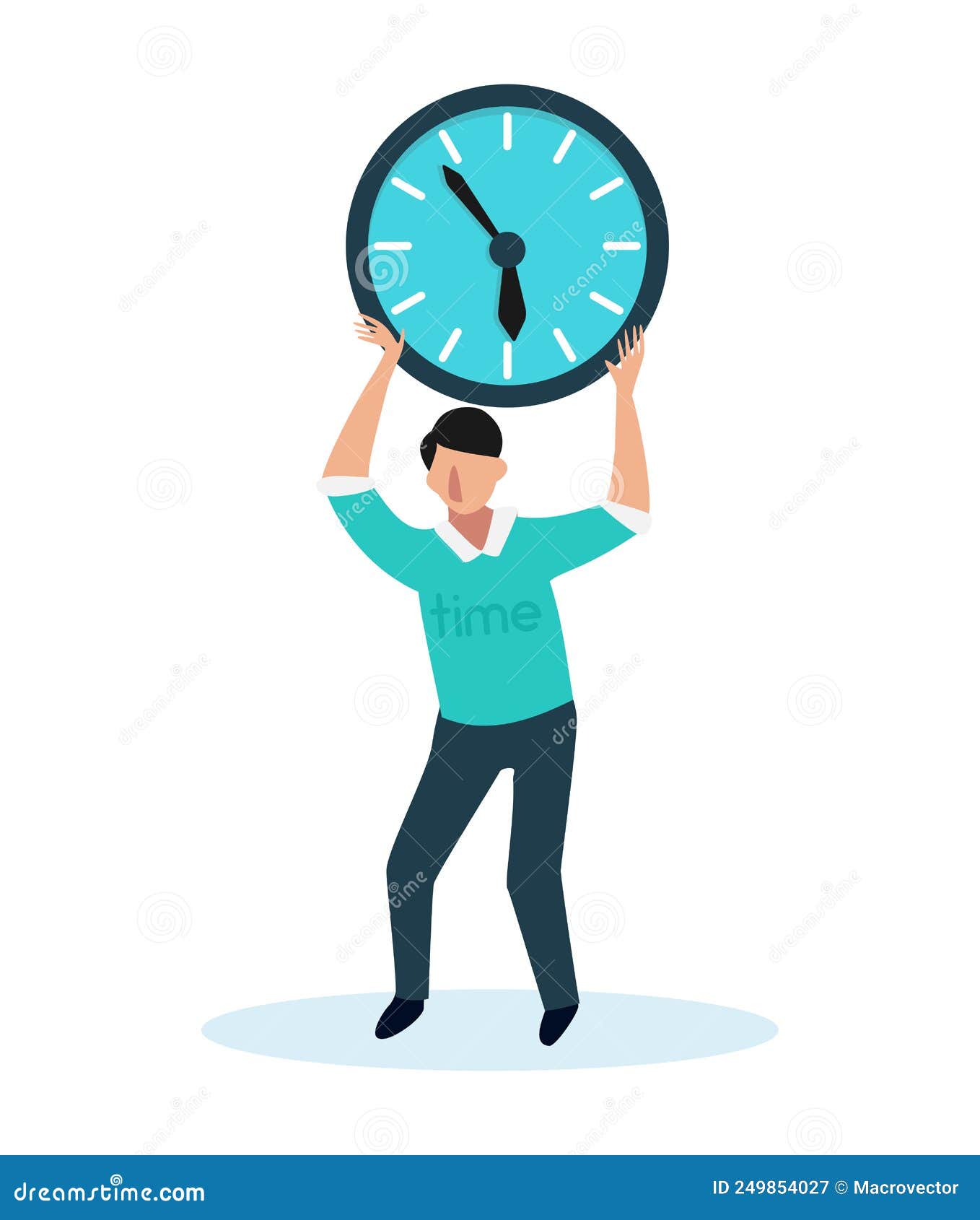 Time Management Clock Composition Stock Vector - Illustration of ...