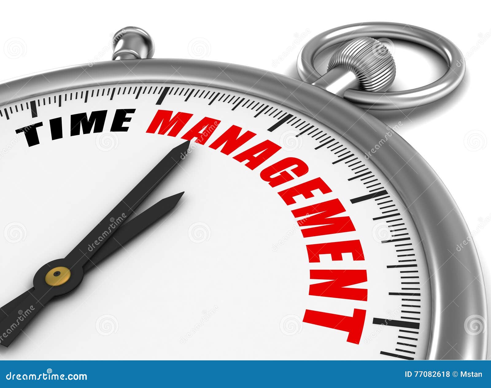 Time Management Clock Concept 3d Illustration Stock Illustration ...
