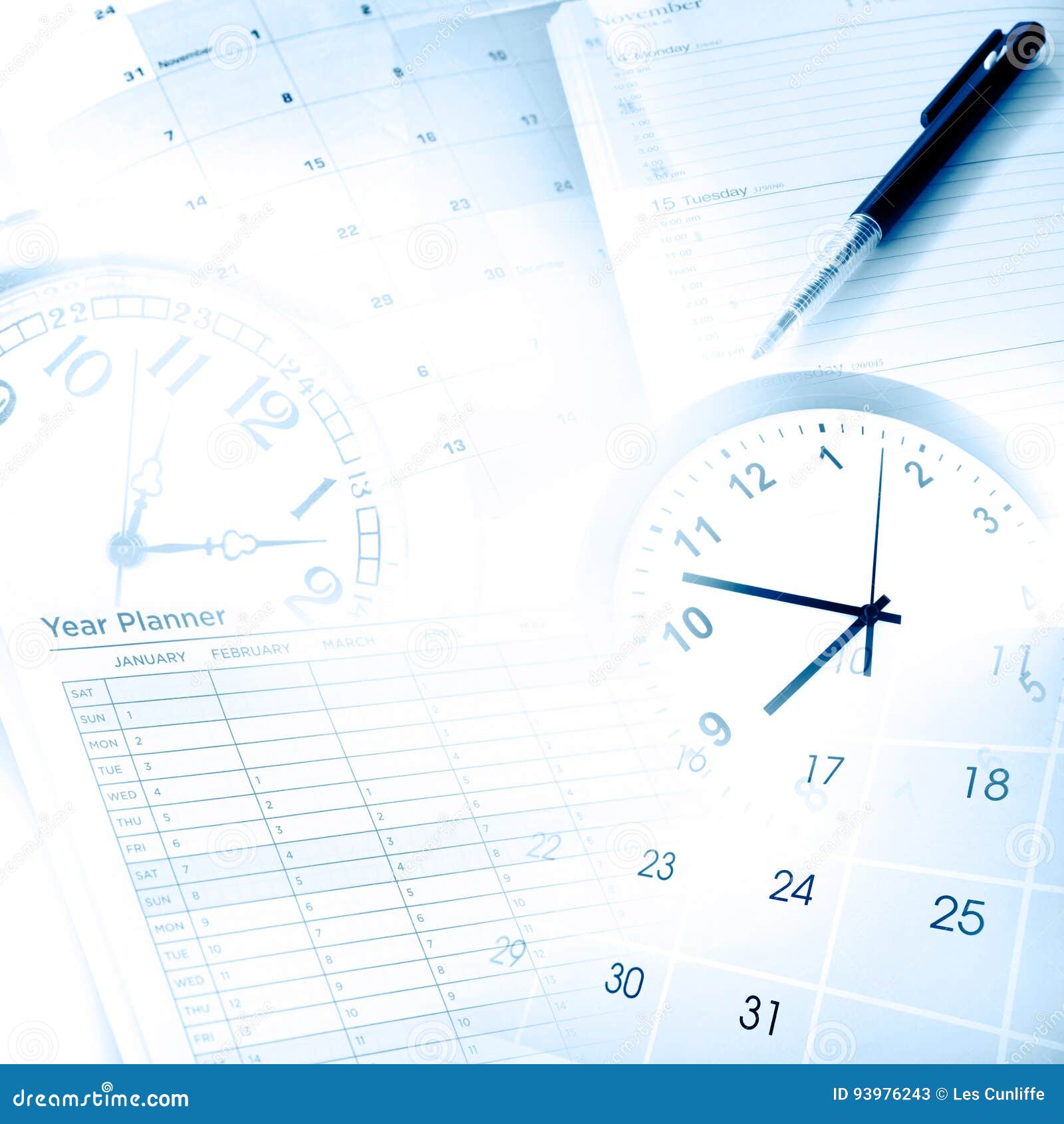 Clocks And Calendars Royalty-Free Stock Photography | CartoonDealer.com ...