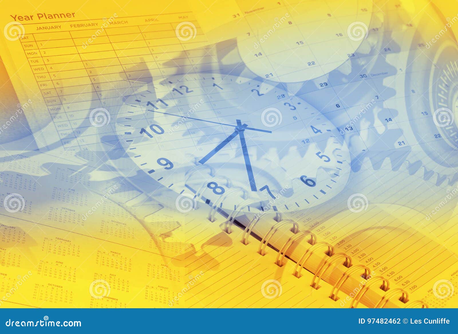 Time management stock photo. Image of calendar, planning - 97482462