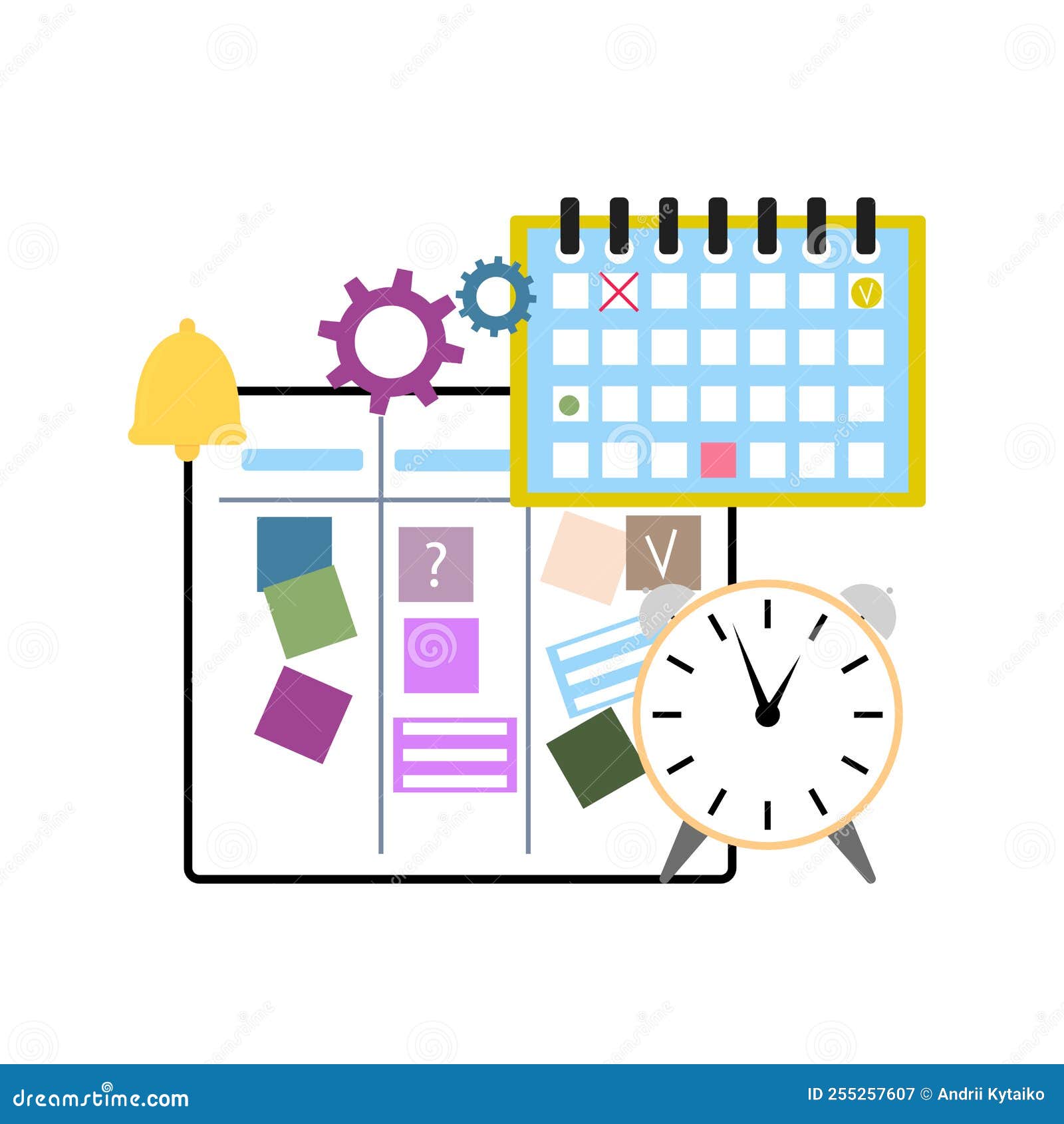 Time Management Concept, Appoint Task and Deadline, Control Schedule ...