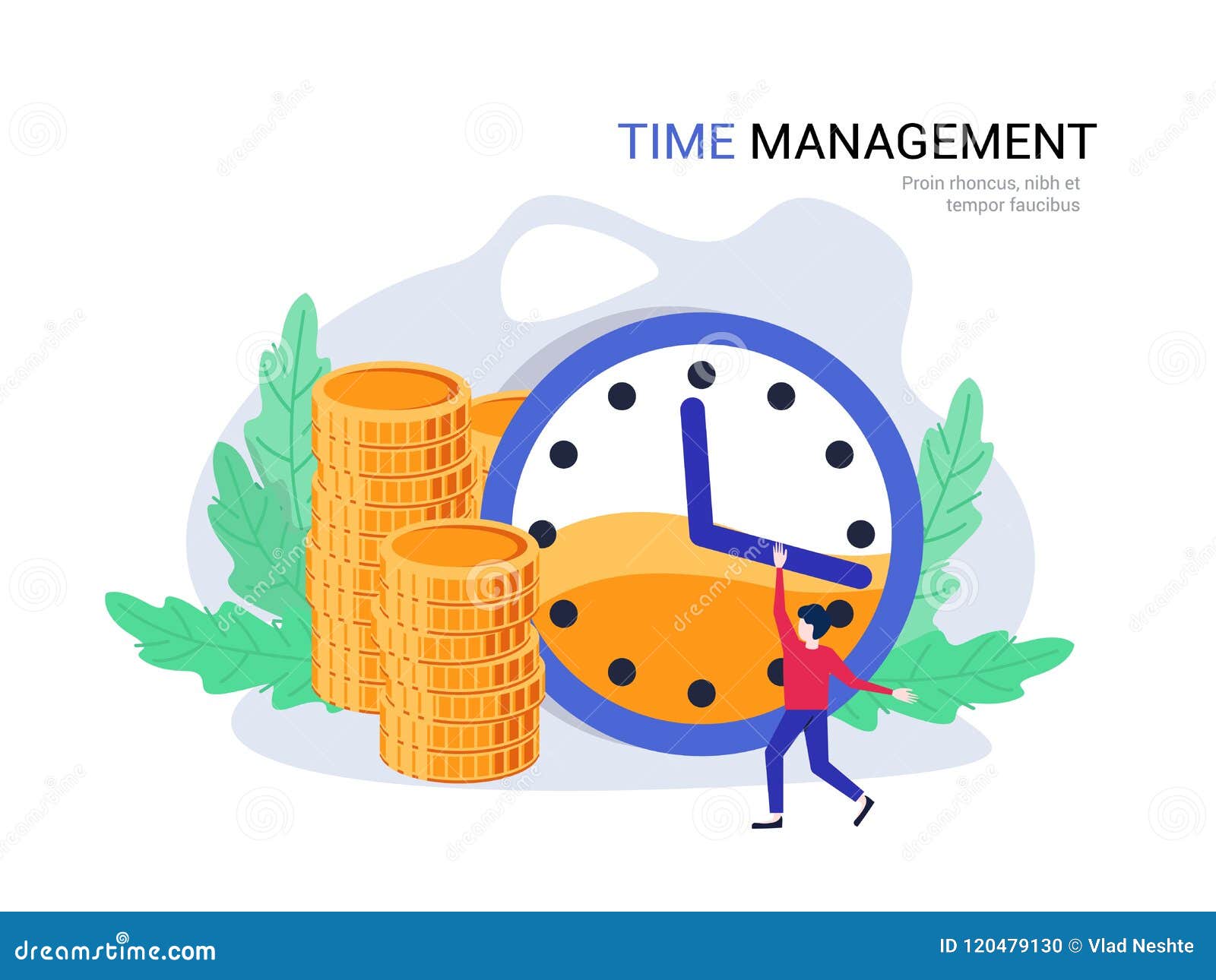Time Management Concept. Business Plan, Time Manager Plans Finances ...