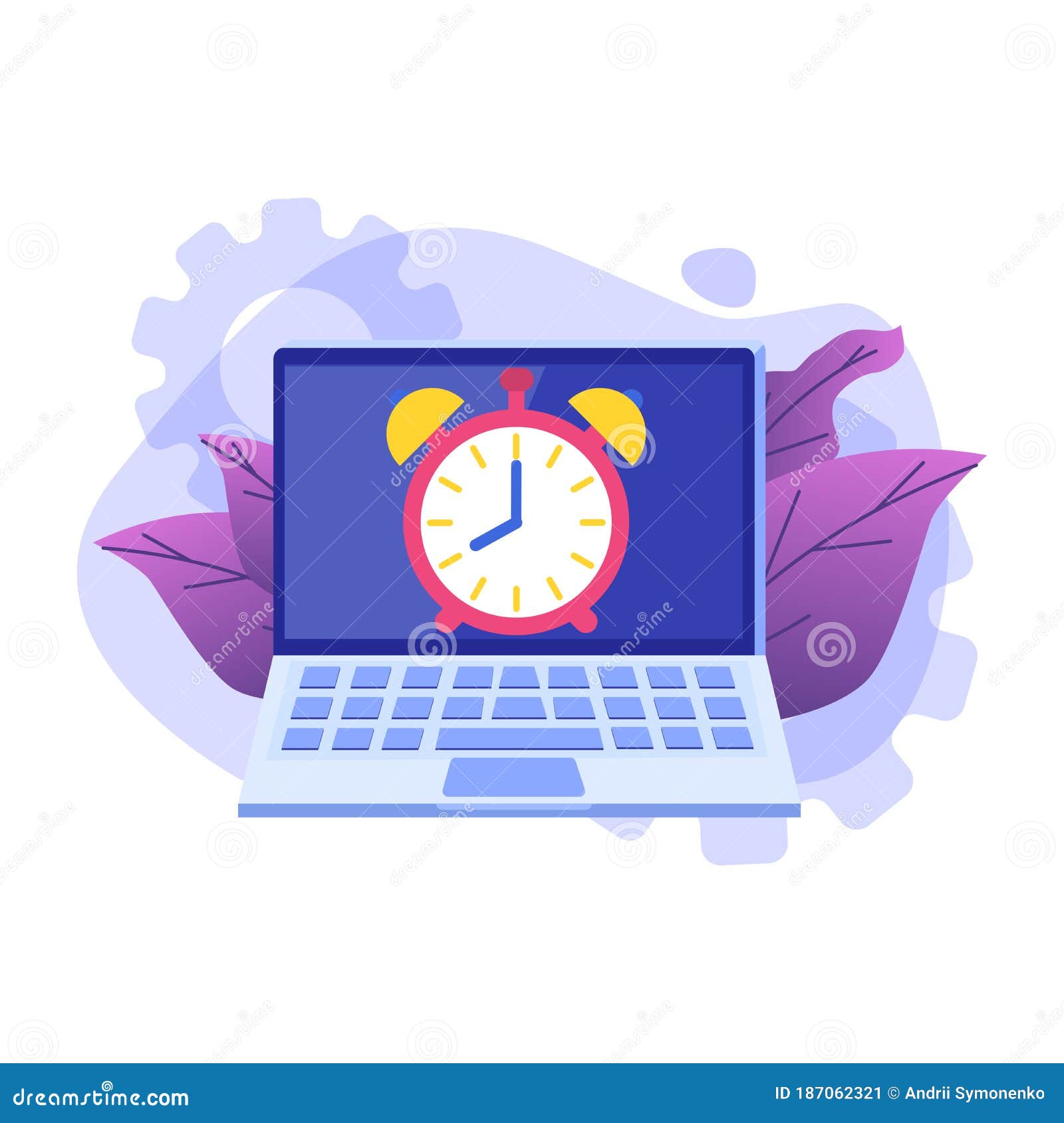 Time Management Concept, Business Scheduling App. Stock Vector ...