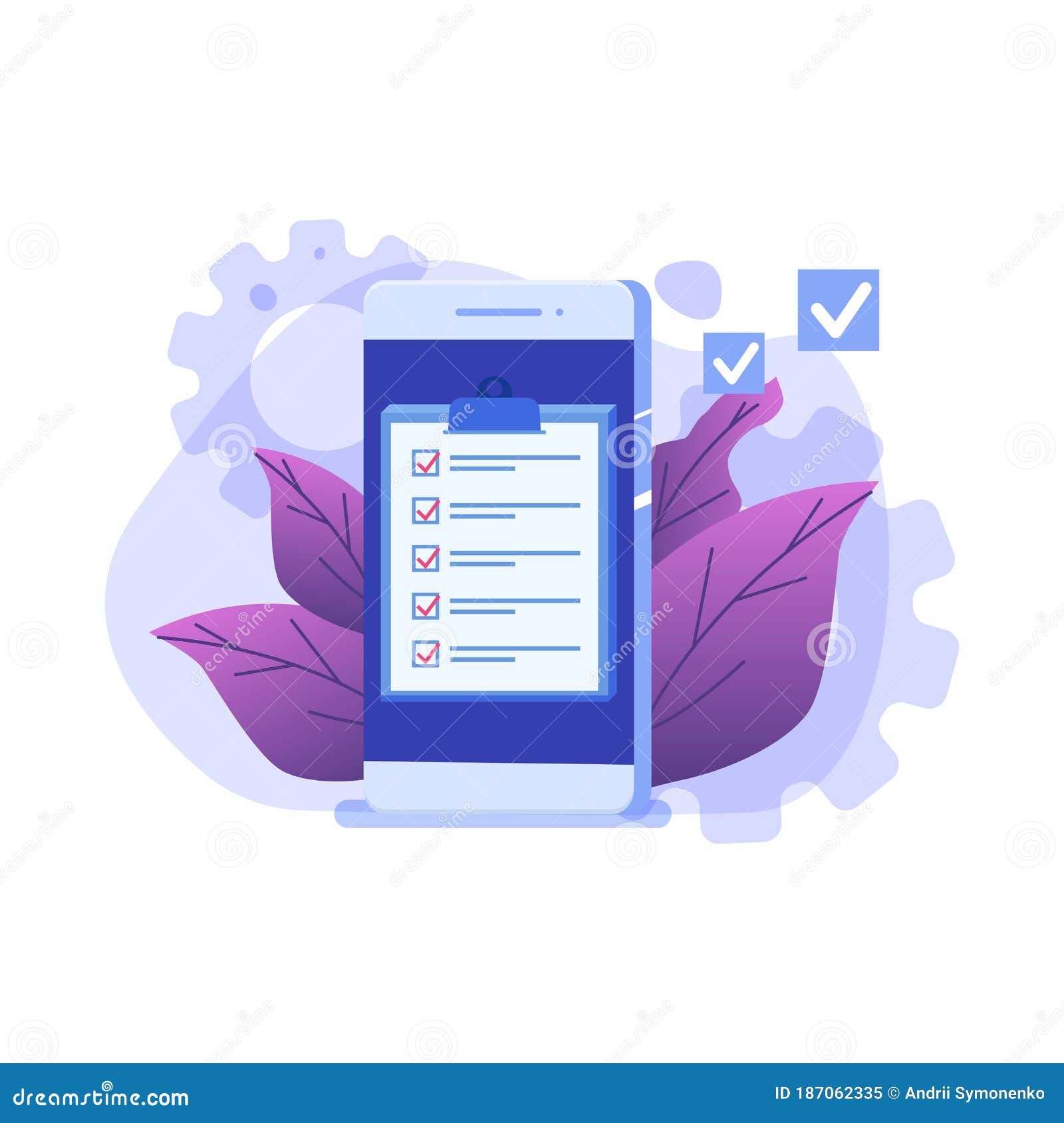 Time Management Concept, Business Scheduling App. Stock Vector ...