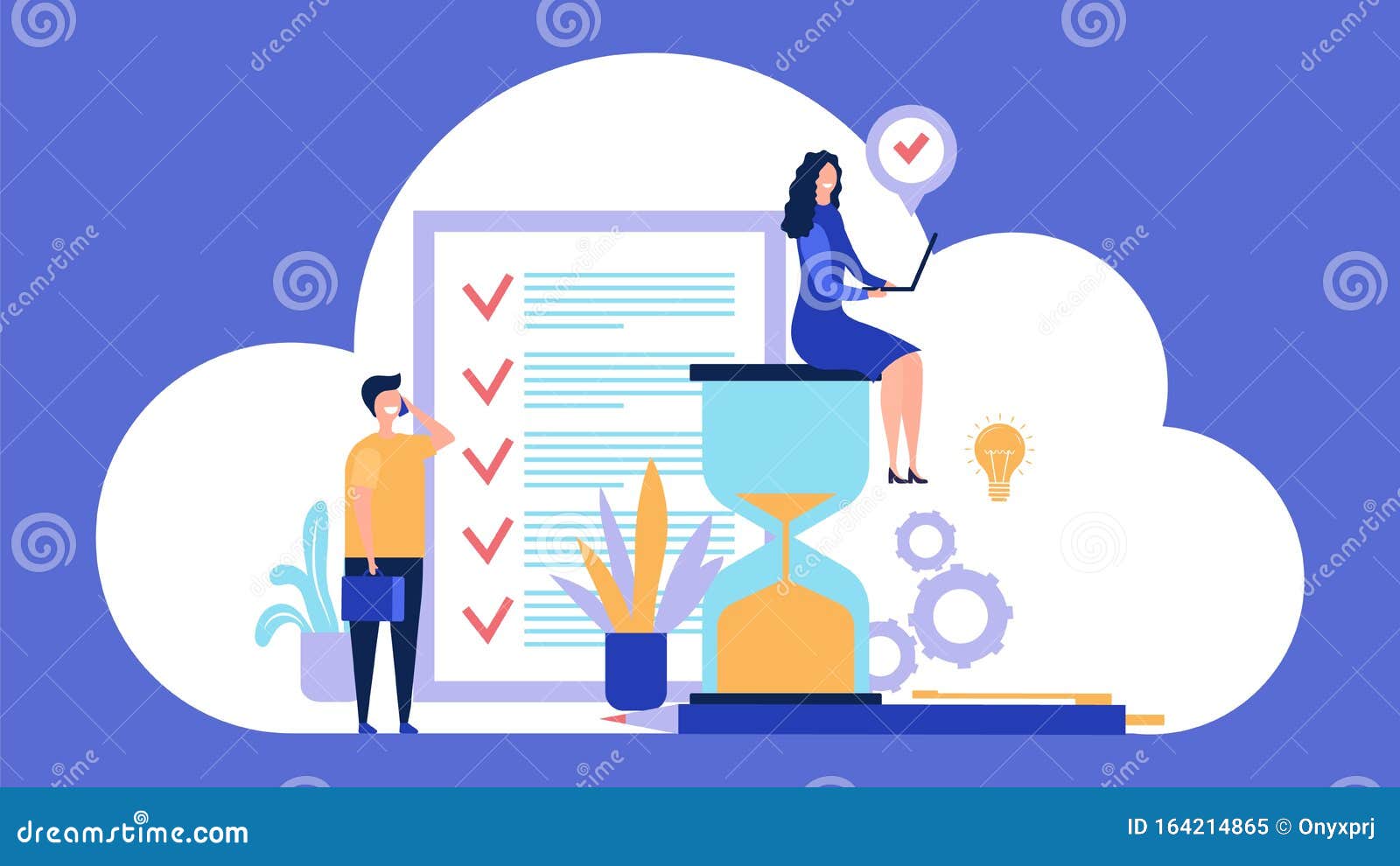 Time Management Concept. Effective Management Stock Vector ...