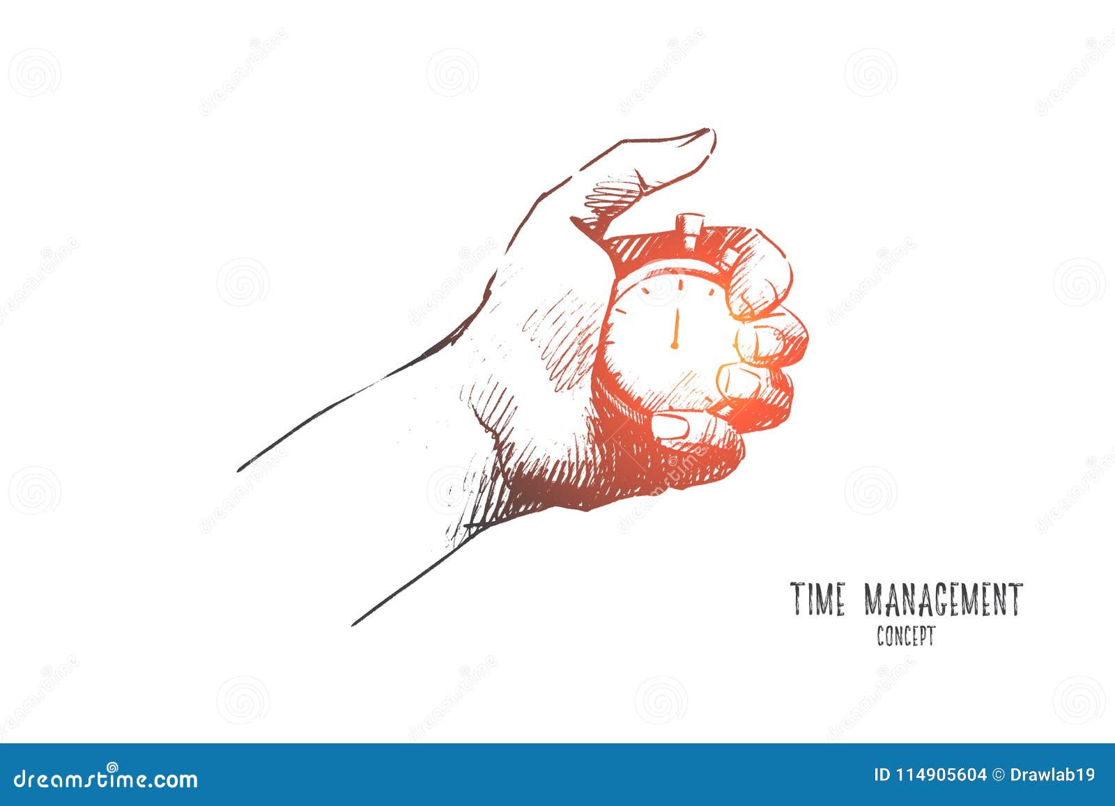 Time Management Concept. Hand Drawn Isolated Vector. Stock Vector ... Time Management Concept. Hand Drawn Isolated Vector. Stock Vector ...