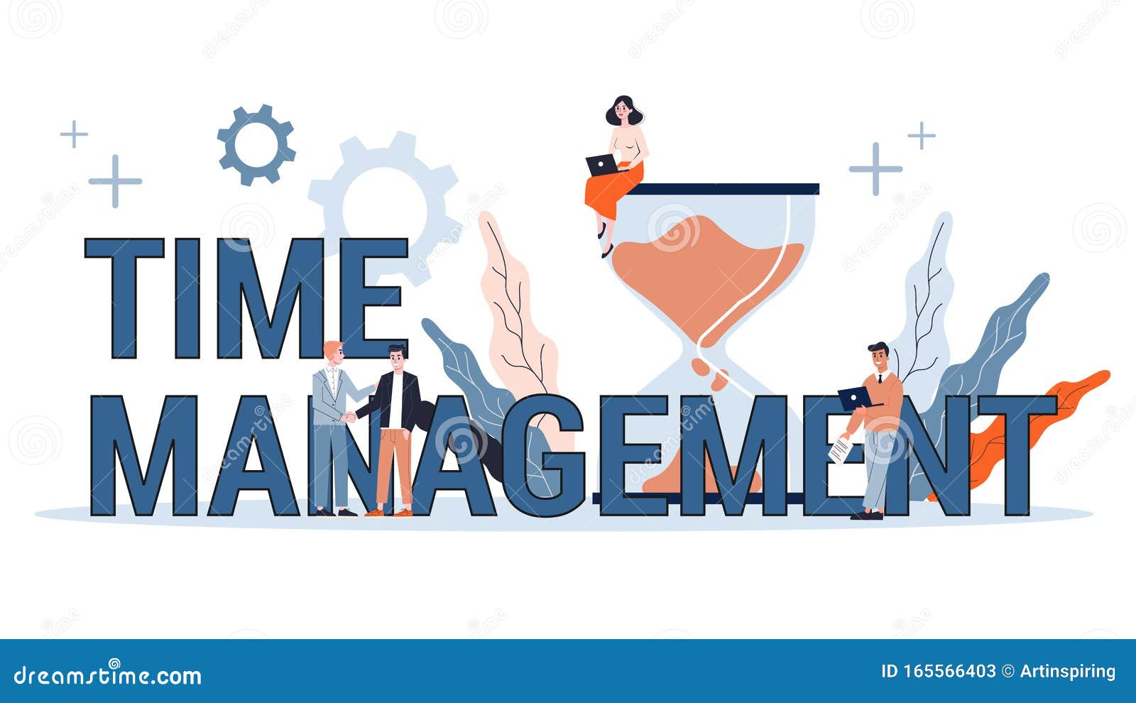 Time Management Concept. Idea of Schedule and Organization Stock Vector ...