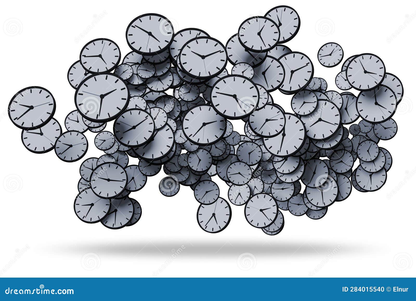 Time Management Concept with Many Clocks Stock Photo - Image of alarm ...