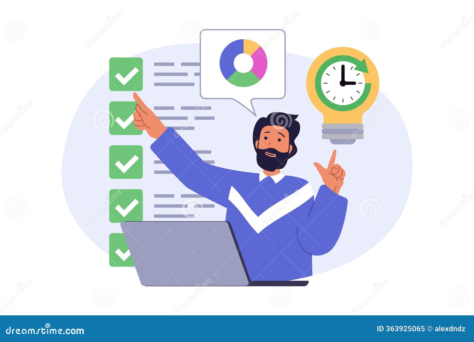 Daily Tasks, Daily, Schedule Outline Icon Cartoon Vector ...