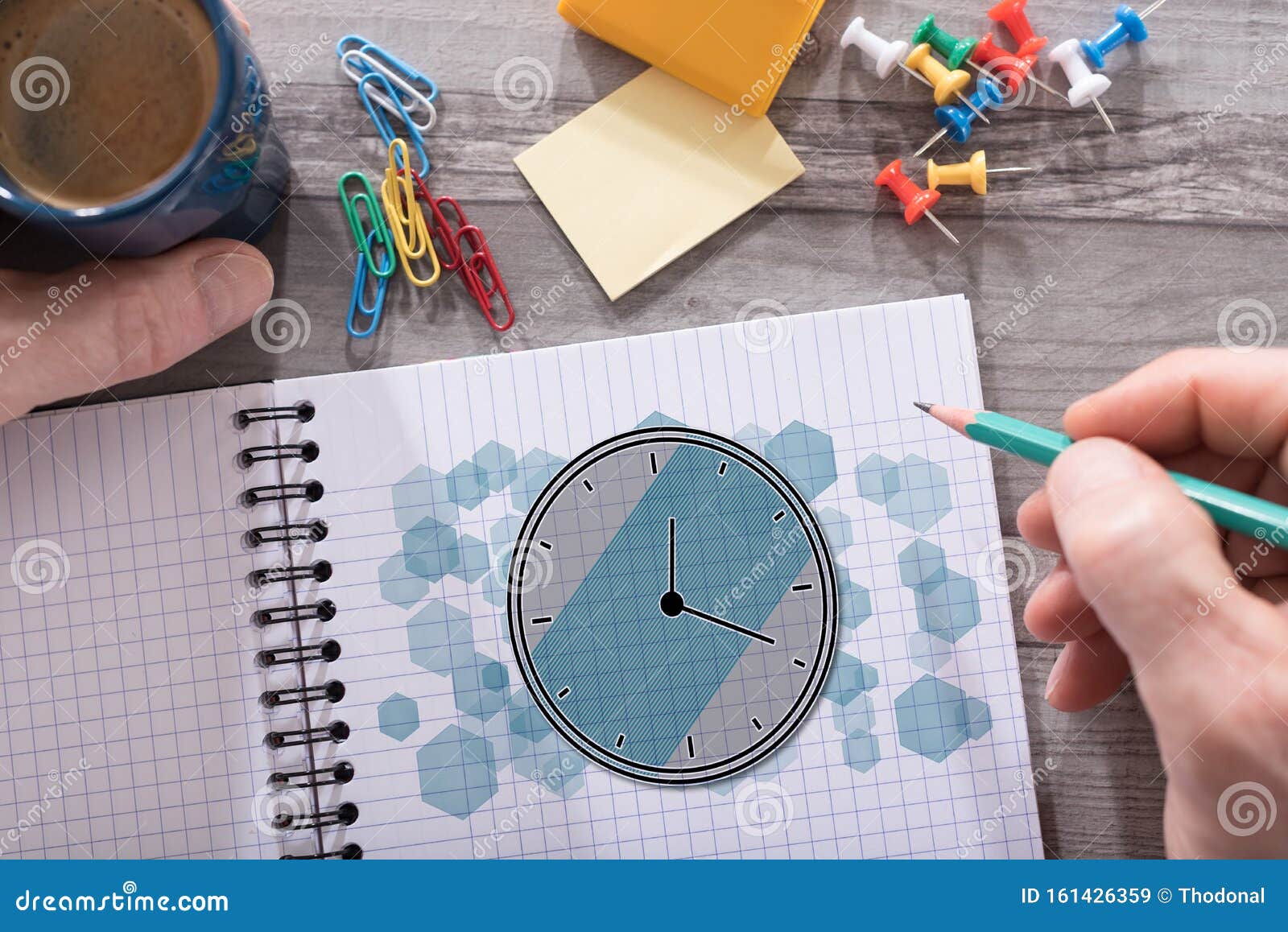 Time Management Concept on a Notepad Stock Image - Image of countdown ...