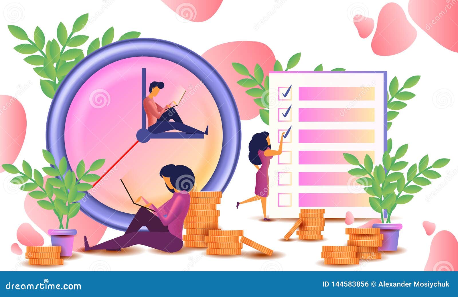 Organization Of Working Process, Time, Business Planning, Statistics ...