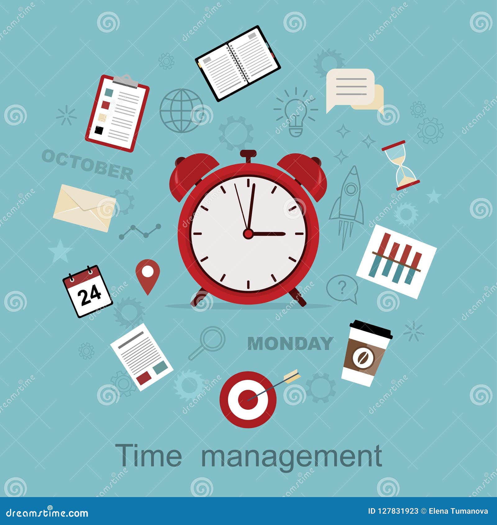 Time Management Concept Planning, Organization, Working Time Stock ...
