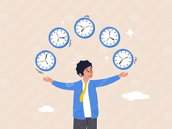 Time Management Concept. Punctuality or Work Deadline, Schedule Plan or ...