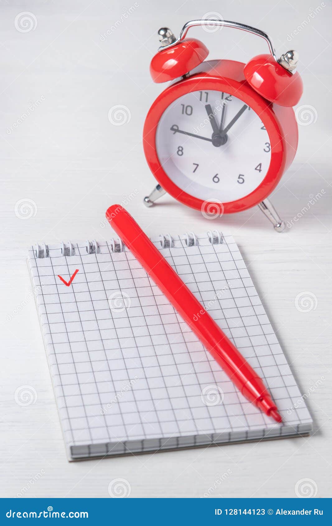 Time Management Concept. Time To Complete the Task. Check List ...