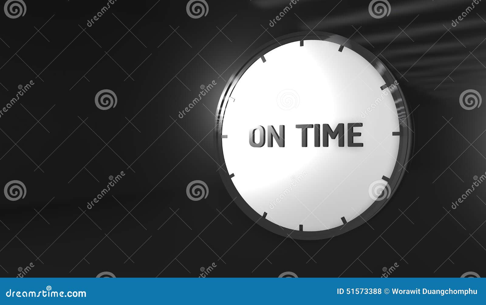 On Time stock illustration. Illustration of digital, graphic - 51573388