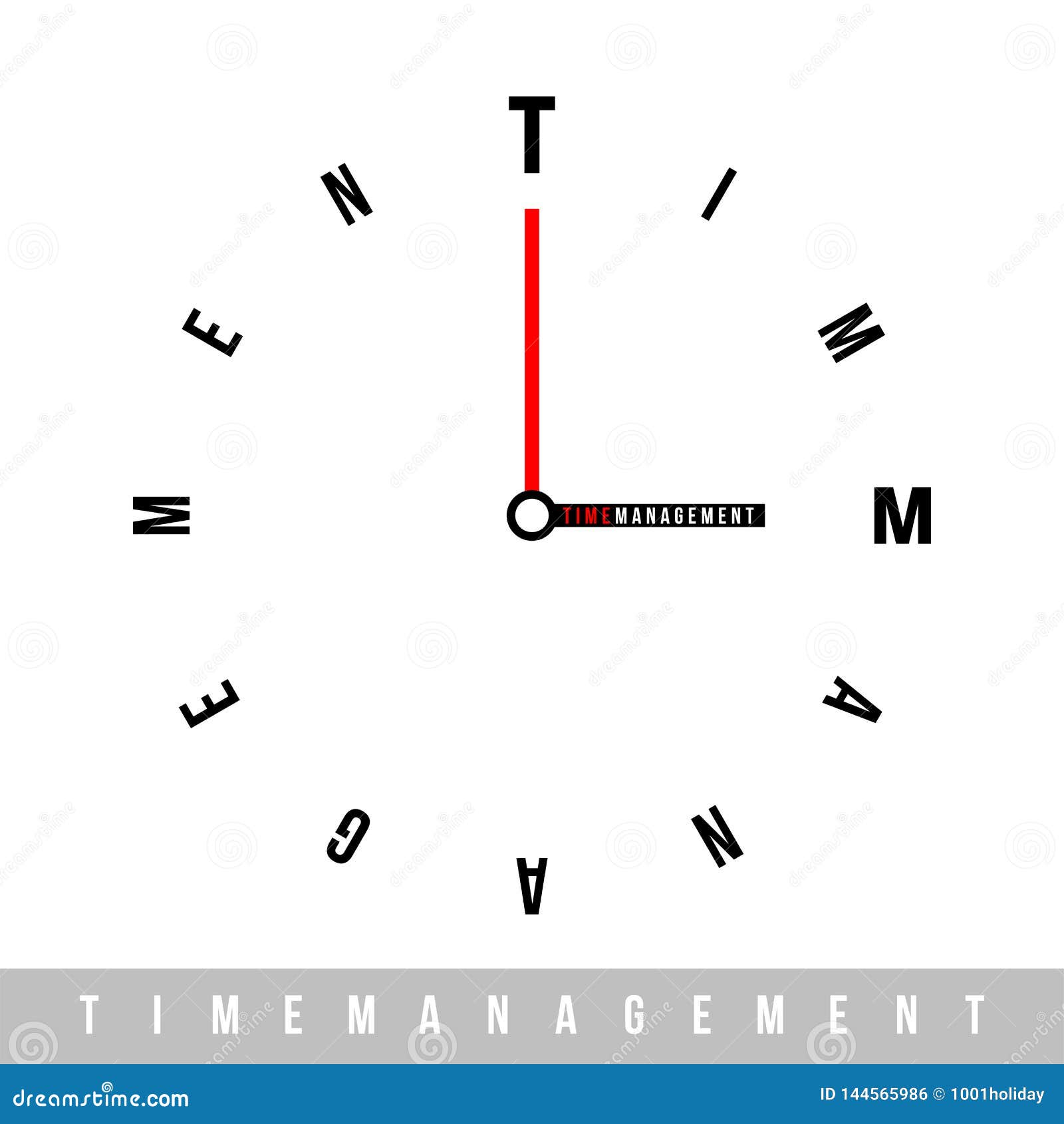 Conceptual Clock With TIME FOR REVIEW Phrase, Illustrating Urgency And ...